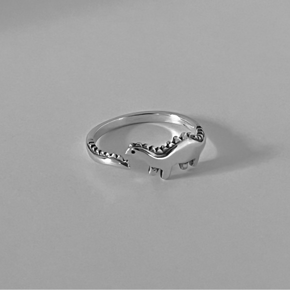 Jewelry | Sterling Silver Dinosaur Ring Dino Ring Silver Dino Ring ...